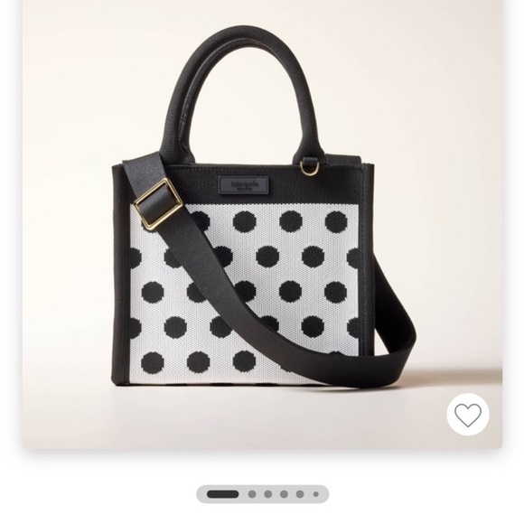 kate spade | Bags | Kate Spade X Target Black And White Polka Dot Tote ...